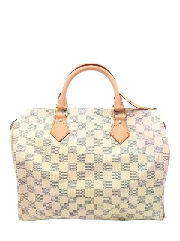 LOUIS VUITTON Damier Azur Speedy 30 Tote Bag - Neutrals