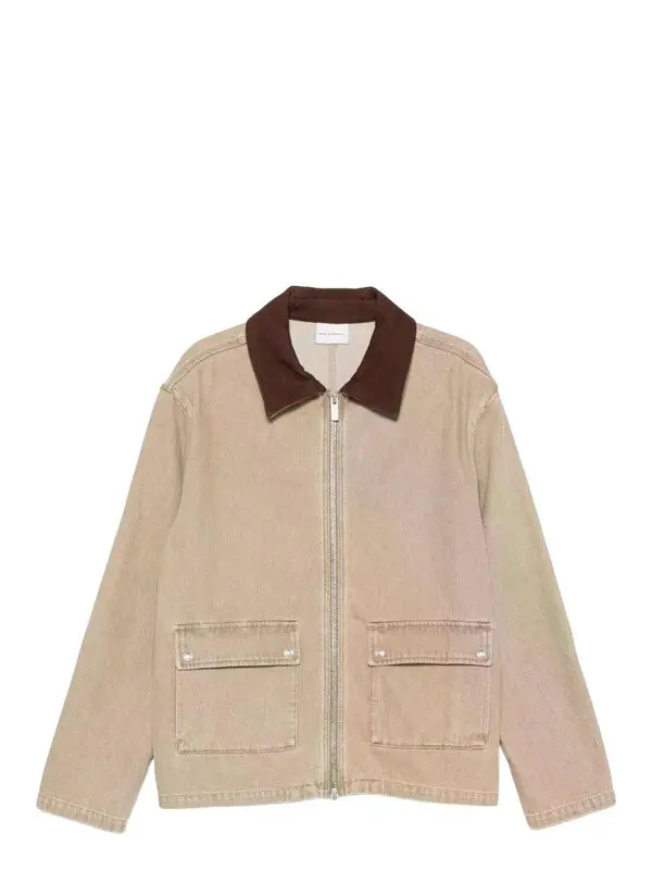 Drole De Monsieur Zip-fastening Jacket - Neutrals