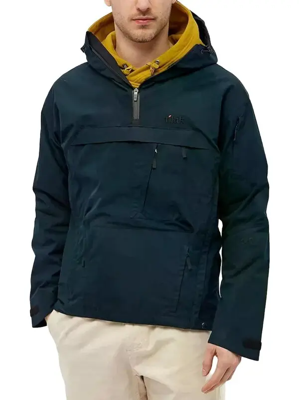 TILAK Odin Hooded Half-zip Jacket - Blue