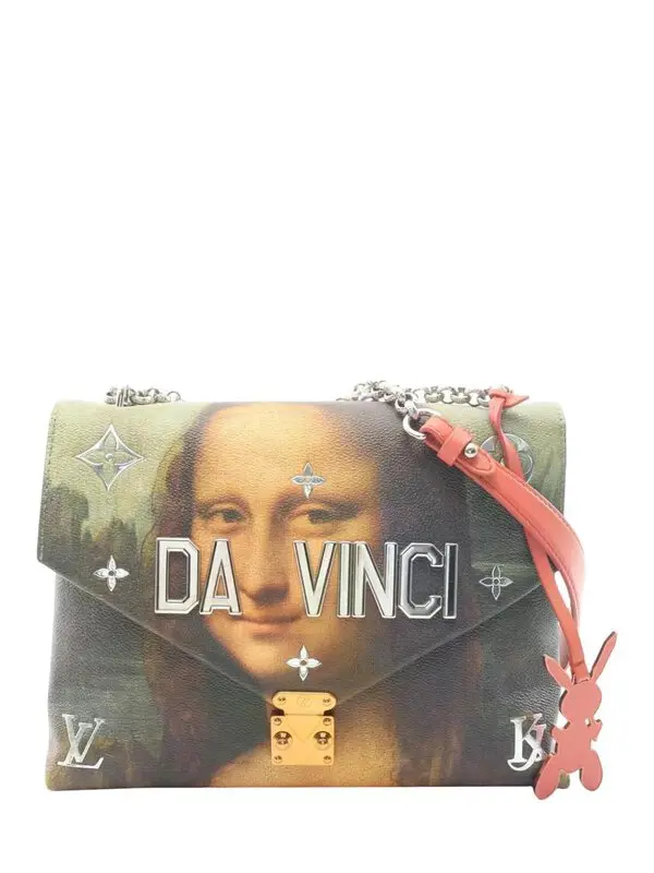 LOUIS VUITTON 2015-2026 Jeff Koons Masters Collection Da Vinci Chain Bag Satchel - Brown