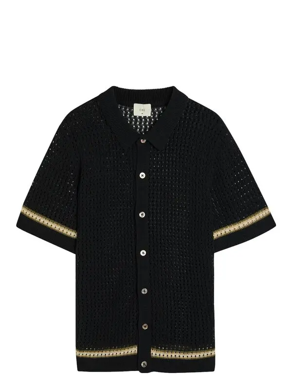 CHE Benicio Crot-knit Shirt - Black
