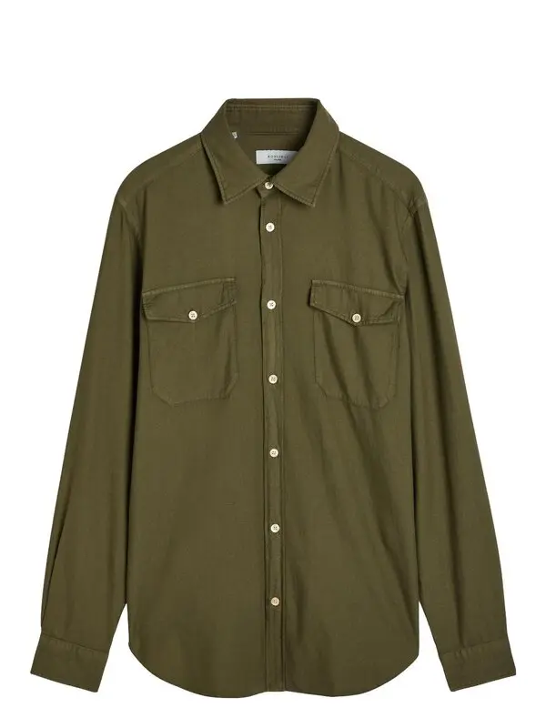 Boglioli Woven Shirt - Olive