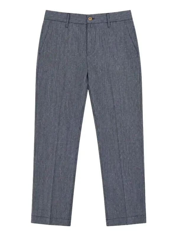 Jacob Cohen Tailored Trousers With Pressed Crease - Blue