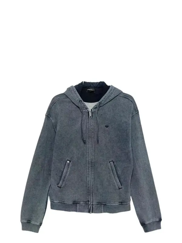 Emporio Armani Zip-up Hoodie - Blue