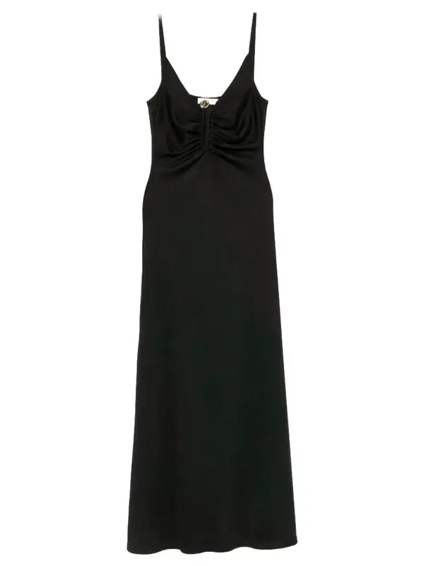 Christopher Esber Ruched Cut-out Maxi Dress - Black