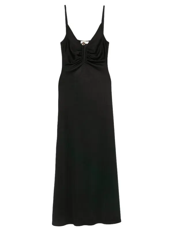 Christopher Esber Ruched Cut-out Maxi Dress - Black