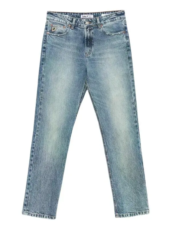 LOIS Washed Straight-leg Denim Jeans - Blue