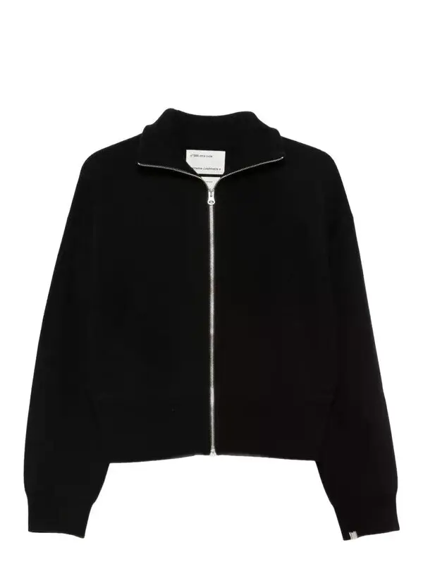 Extreme Cashmere Zip-up Knitted Cardigan - Black