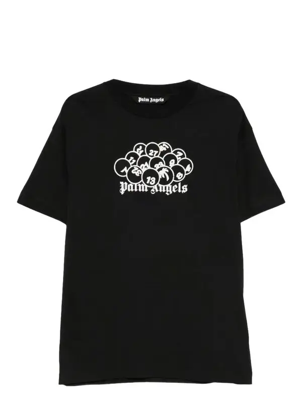 Palm Angels Pa Pool Graphic-print T-shirt - Black