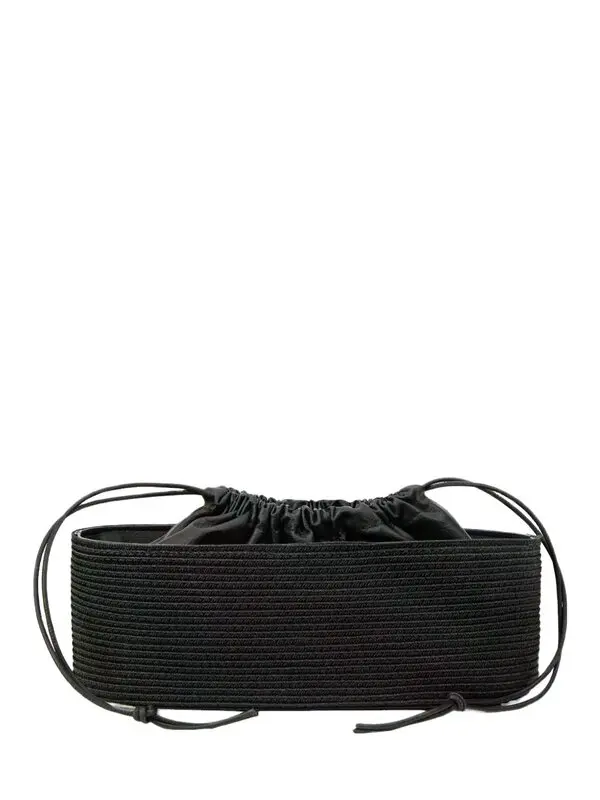 AMPHORA Sofia Drawstring Shoulder Bag - Black