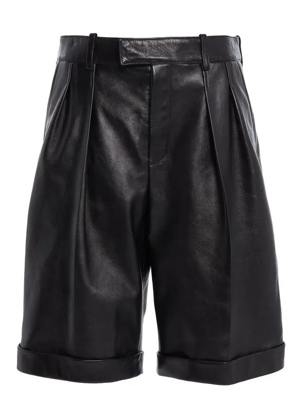 Saint Laurent Bermuda Knee-length Tailored Shorts - Black