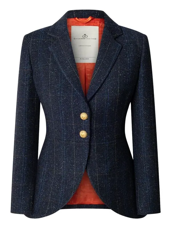 THE EXTREME COLLECTION Wool Blazer With Premium Finish Morgan - Blue