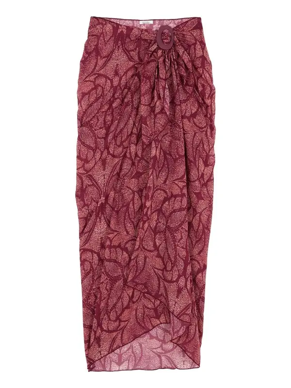 CAMILA CTG Tulum Short Sarong - Beige/red