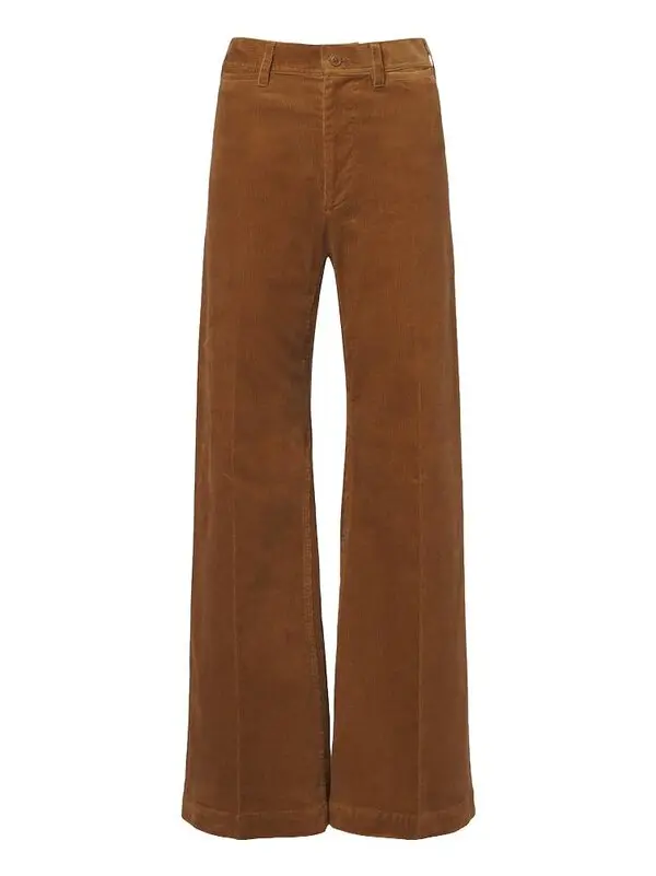 Polo Ralph Lauren Cotton Corduroy Wide-leg Pants - Brown