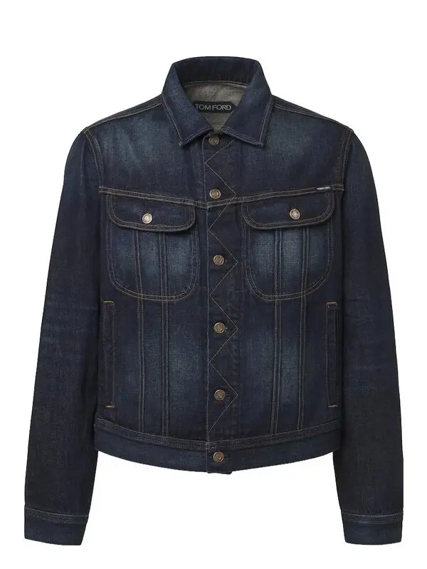 TOM FORD Icon Denim Jacket Indigo - Blue