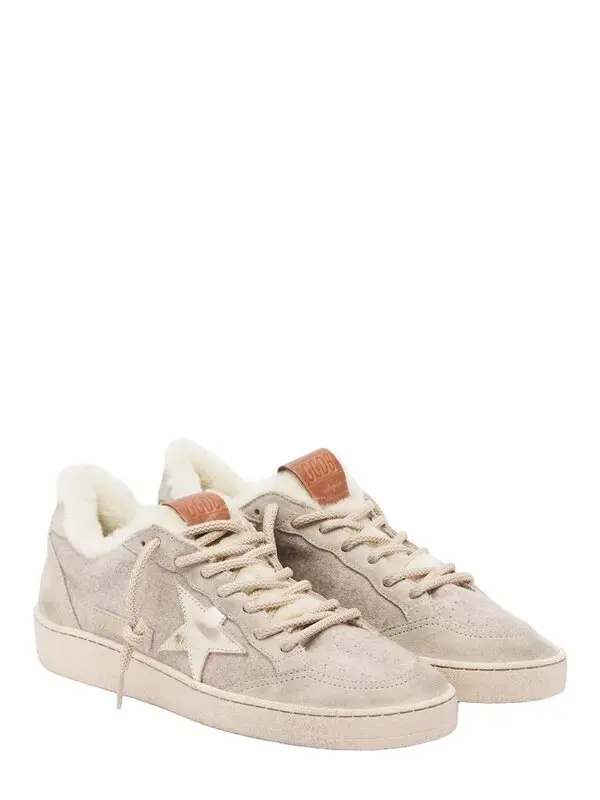 GOLDEN GOOSE Ball Star Suede Sneakers - Grey