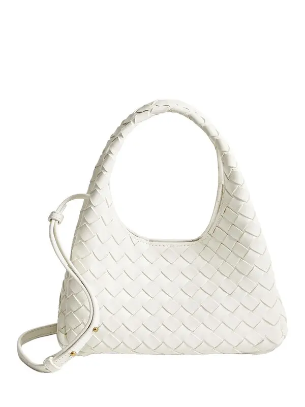 Bottega Veneta Baby Campana Shoulder Bag - Alabaster