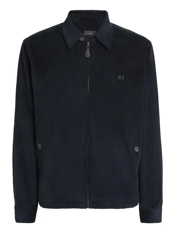 WALES BONNER Corduroy Drew Shacket - Navy