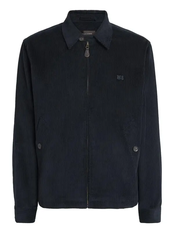 WALES BONNER Corduroy Drew Shacket - Navy