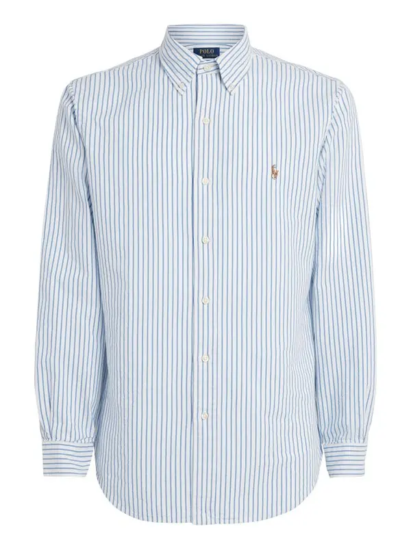 Polo Ralph Lauren Cotton Seersucker Stripe Shirt - White