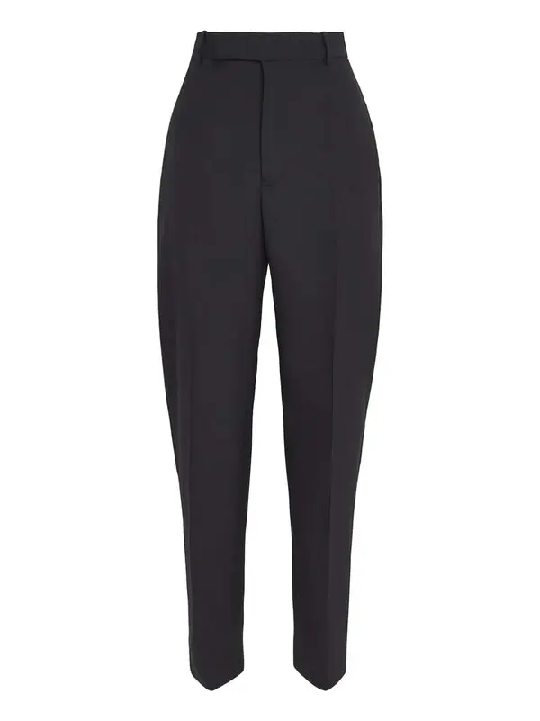 JIL SANDER Virgin Wool Tailored Trousers - Black