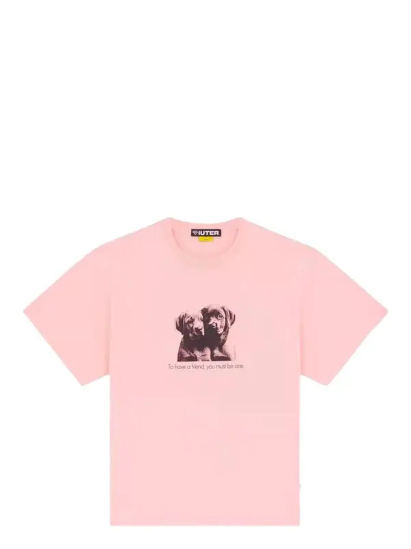 IUTER Graphic-print T-shirt - Pink