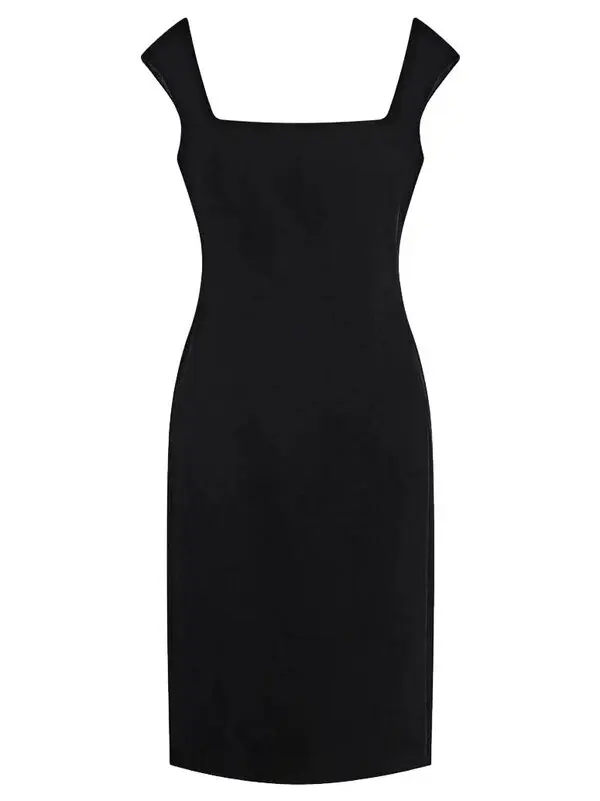 12 STOREEZ Vaganova Velvet Mini Dress - Black