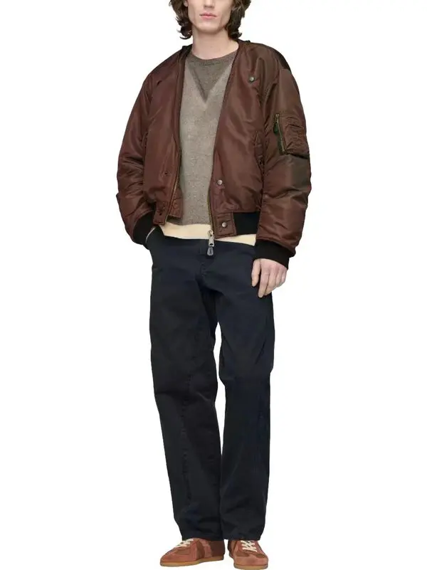 MAISON MARGIELA Reversible Four Stitches Bomber Jacket - Brown