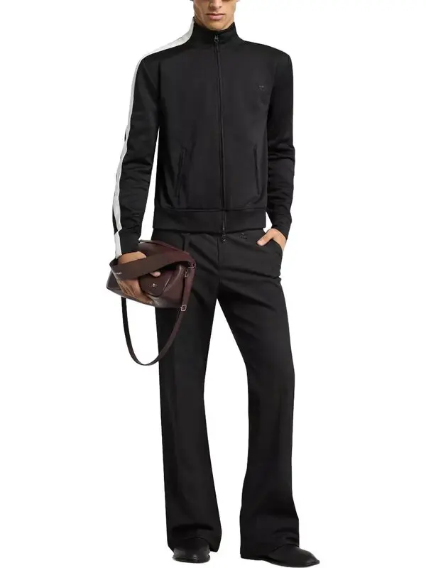 COURREGES Side-stripe Tracksuit Jacket - Black