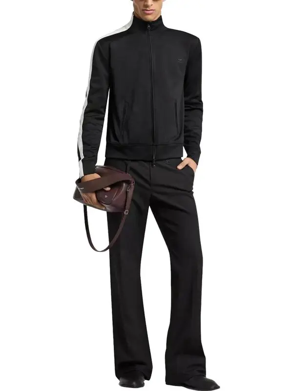 COURREGES Side-stripe Tracksuit Jacket - Black