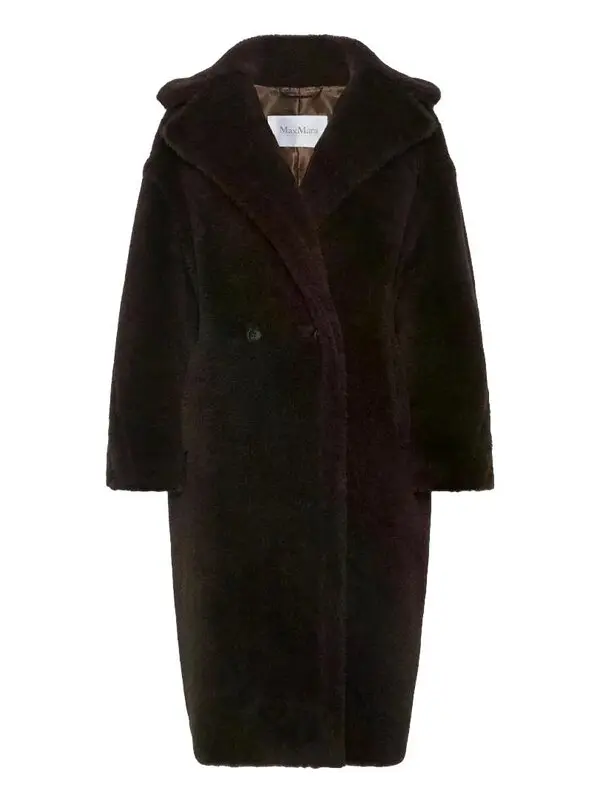 Max Mara Teddy Double-breasted Coat - Brown