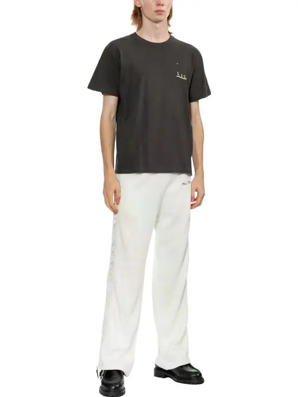 Toga Embroidered-logo T-shirt - Grey