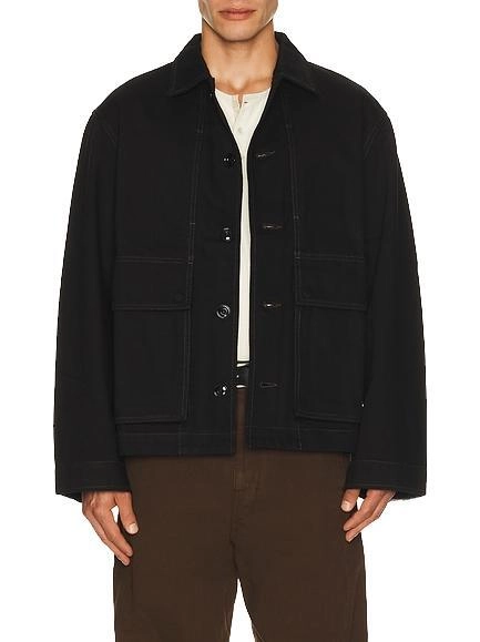 LEMAIRE Boxy Denim Jacket - Black