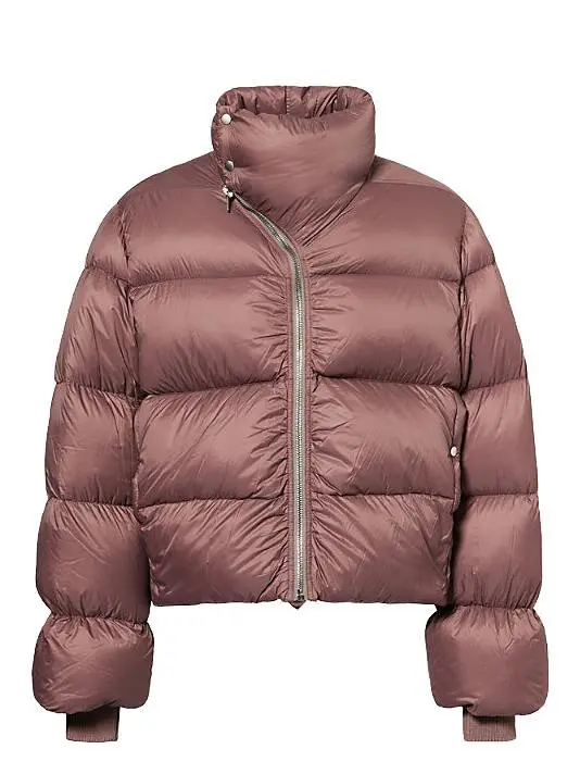 Rick Owens High-neck Padded Jacket - Grape