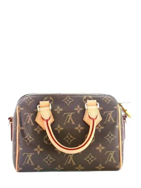 LOUIS VUITTON Speedy Bandouliere Monogram Canvas Bag - Brown