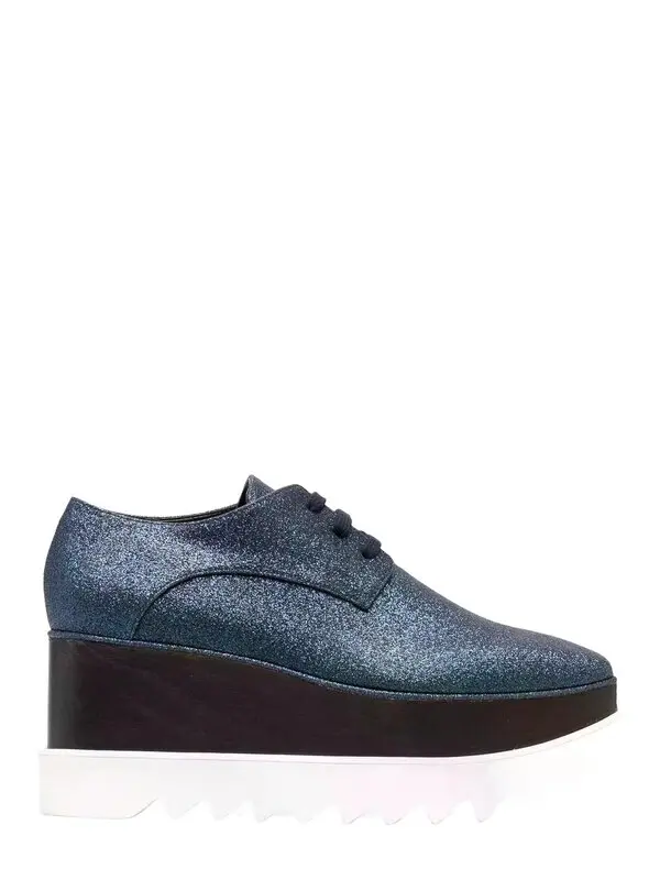 Stella McCartney Elyse Metallic Platform Shoes - Grey