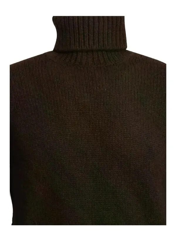 ALTUM Cashmere Roll Neck Sweater - Brown