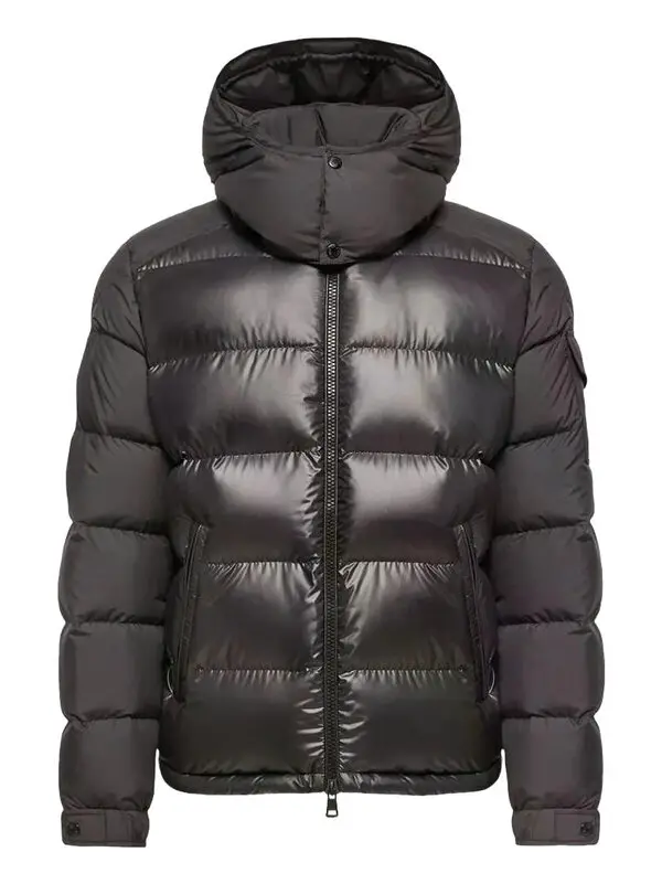 Moncler Hooded Quilted Jacket - Black