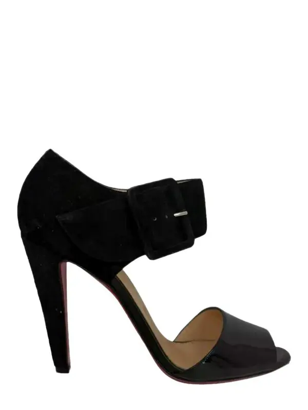 CHRISTIAN LOUBOUTIN Trezotro Buckle Strap Sandals - Black