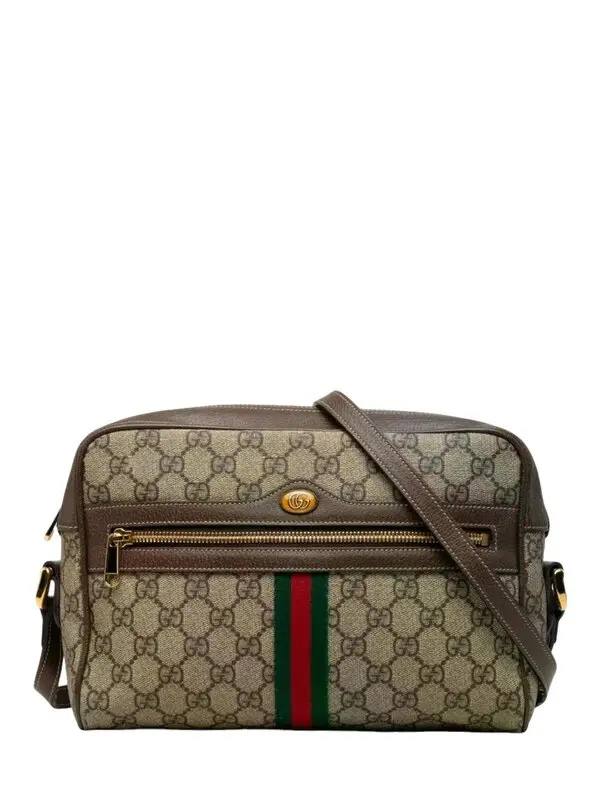 Gucci Gg Supreme Ophidia Crossbody Bag - Neutrals
