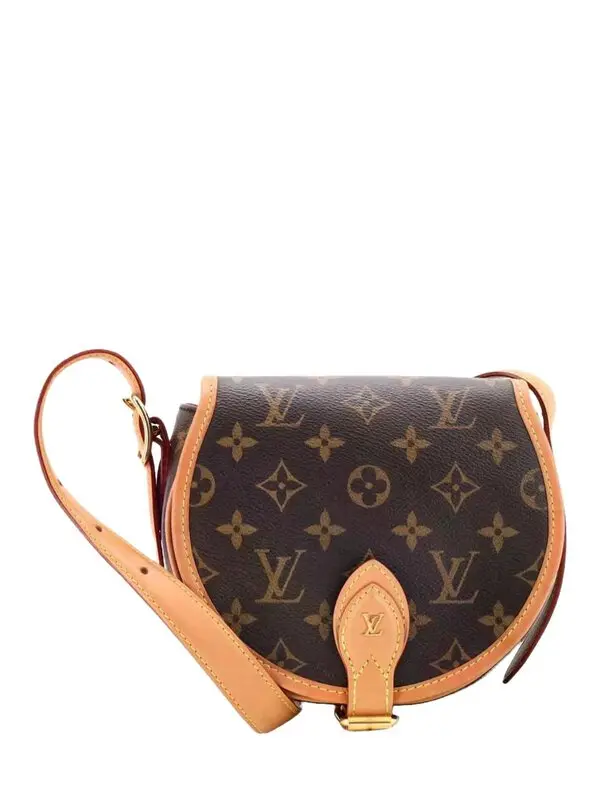 LOUIS VUITTON Tambourin Nm Monogram Canvas Crossbody Bag - Brown