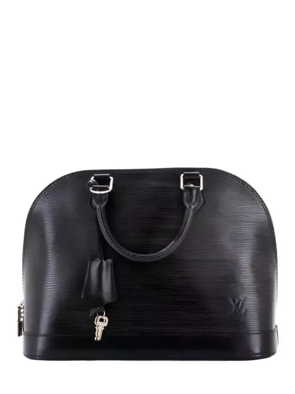 LOUIS VUITTON Alma Handbag Epi Leather Pm Satchel - Black