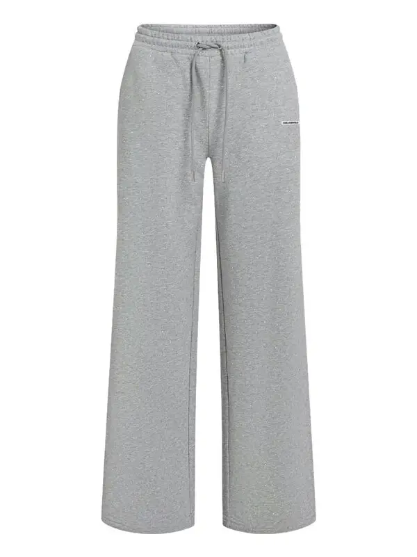 Karl Lagerfeld Rhinestone Embellished Loungewear Pants - Grey