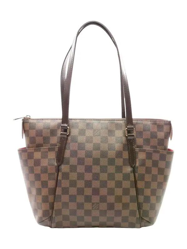 LOUIS VUITTON Damier Ebene Totally Pm Tote Bag - Brown
