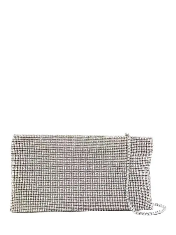 Benedetta Bruzziches La Petite Crystal Embellished Clutch - Silver
