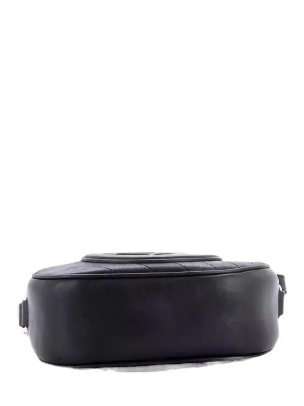 Gucci Blondie Nm Round Camera Bag Quilted Leather Crossbody Bag - Black