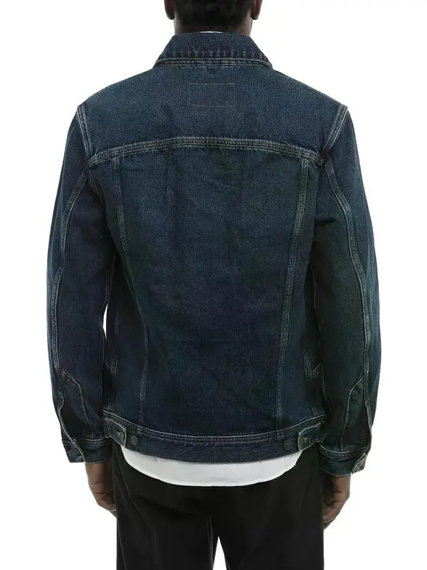 DIESEL® Contrast-stitch Denim Jacket - Blue