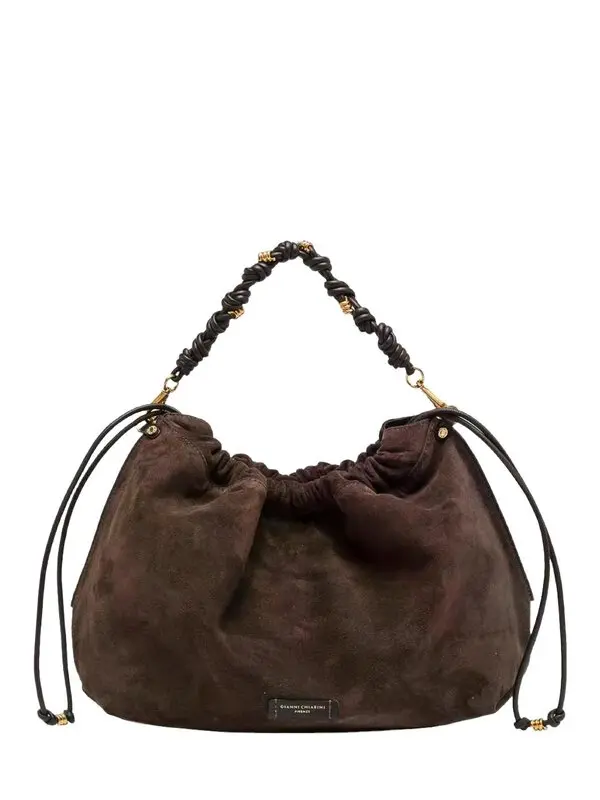 GIANNI CHIARINI Morgana Large Shoulder Bag - Brown