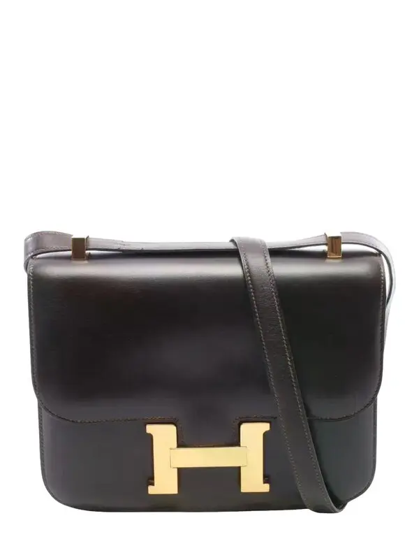 Hermès 1980 Box Calf Constance 23 Crossbody Bag - Black