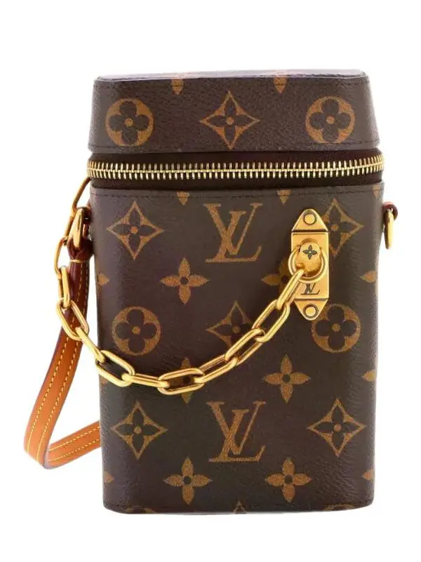 LOUIS VUITTON Monogram Canvas Phone Box Bag - Brown